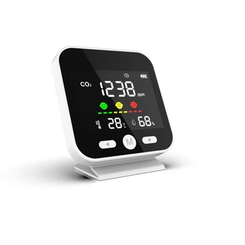 Dm89 Co2 Detector Co2 Sensor Analyzer Meter Multifunctional Air Quality Monitor Detector ...