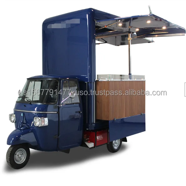 Piaggio Ape Trike Food Cart - Perfect for Events & Snacks