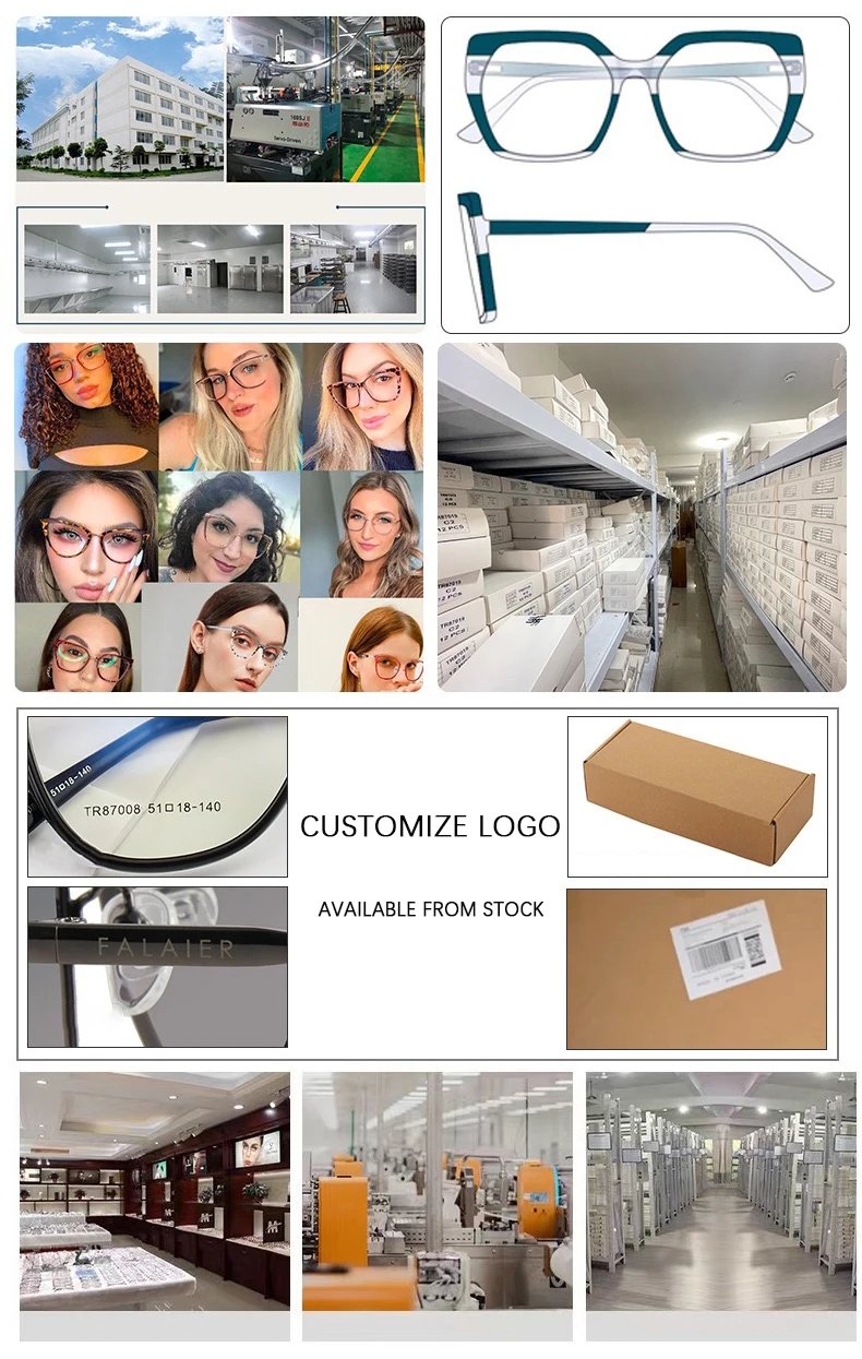 01250 Anti-blue Light Blue Light Blocking Glasses Optical Frame Retro ...