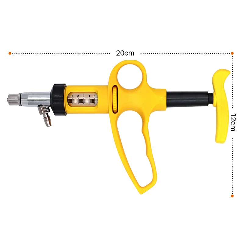 5ml Automatic Vaccine Syringe Medicine Feeder Poultry Dosing Gun Animal ...