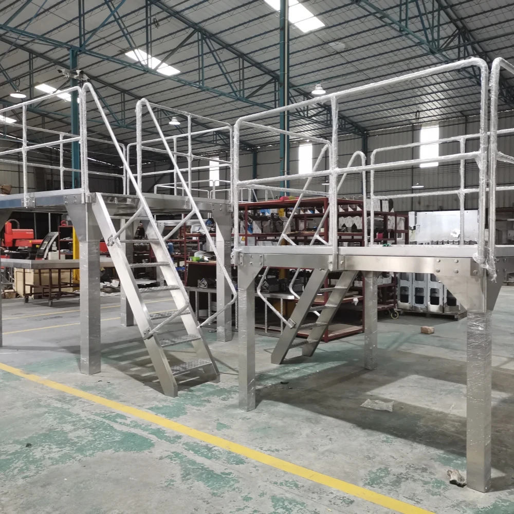 304 Stainless Steel Industrial Safety Working Platform For Food ...