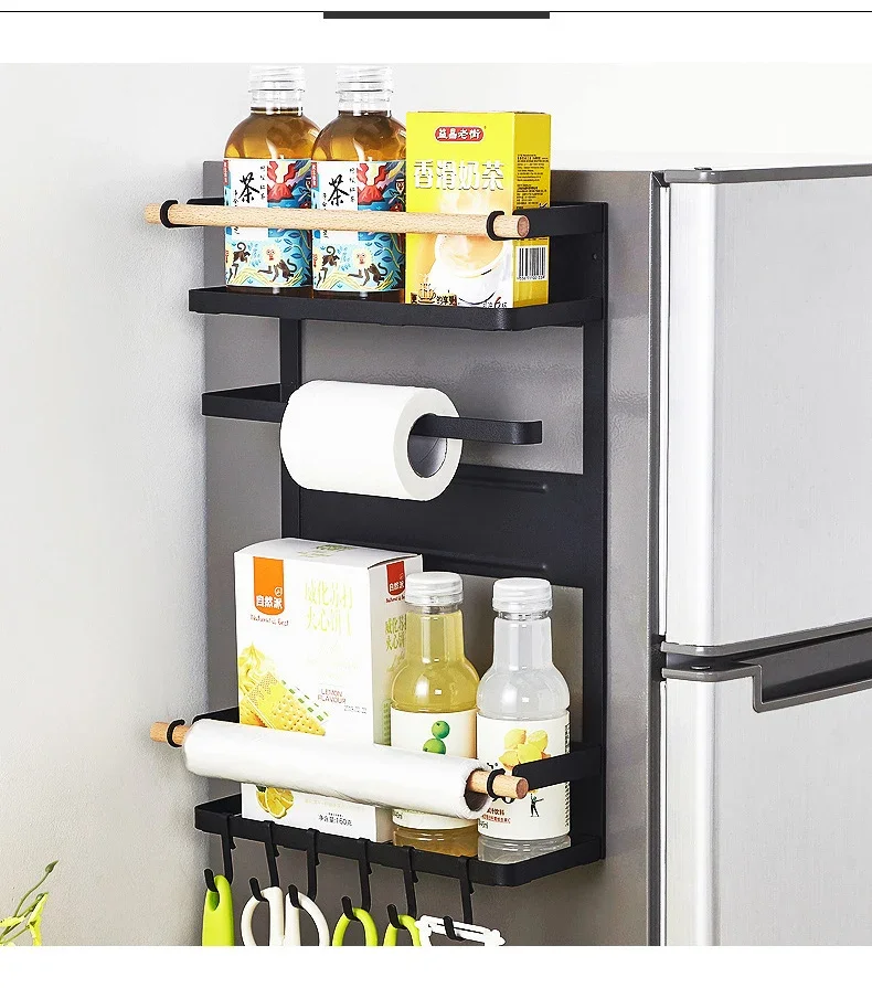 2023 Magnetic Refrigerator Rack - Versatile Storage Solution