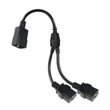 Y Splitter Shape Outdoor Iec C19 To Iec 20 Y End Extension Power Cord ...
