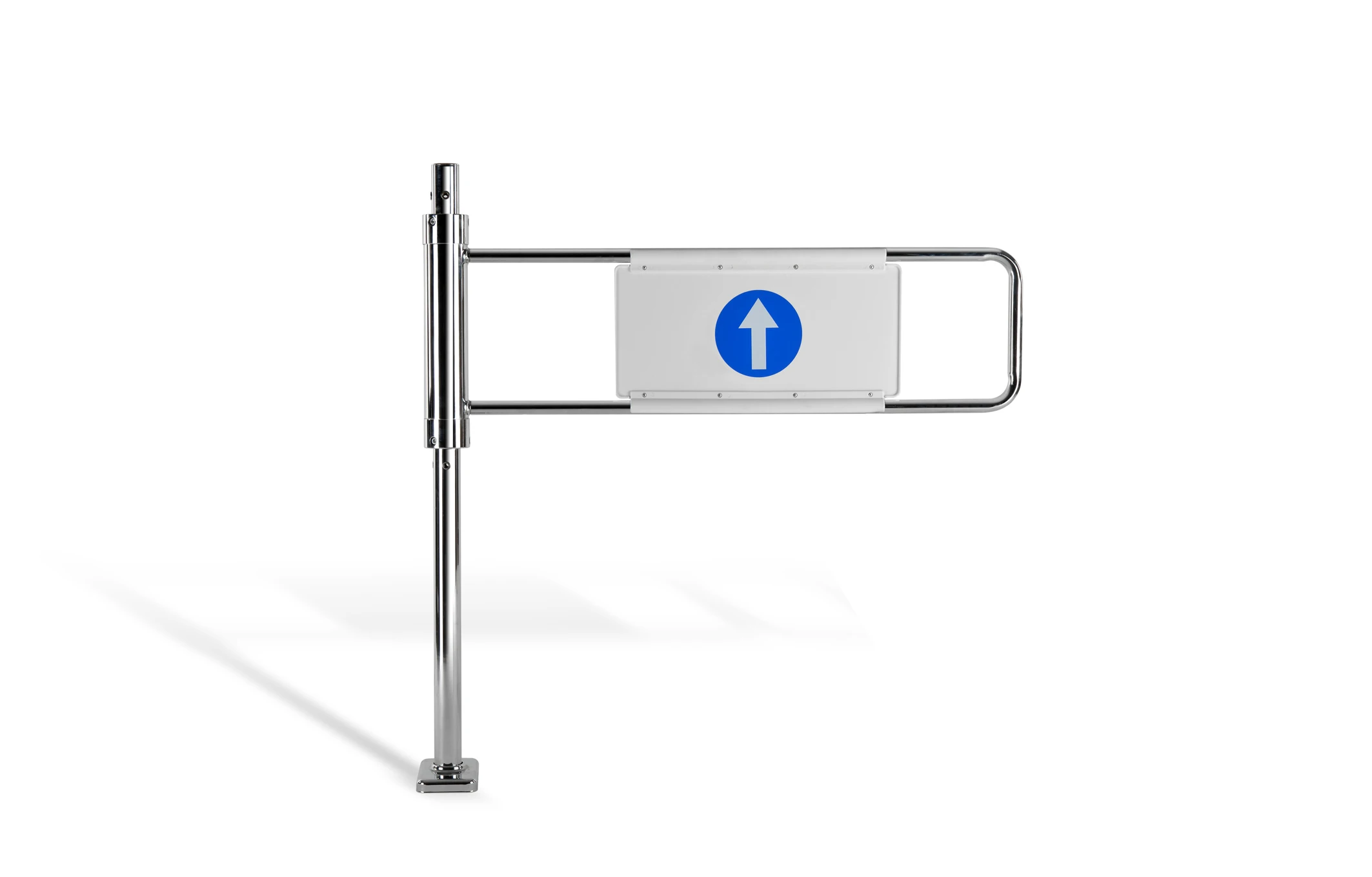 Supermarket Security Flap Barrier - Stainless Steel Induction Entry Gate