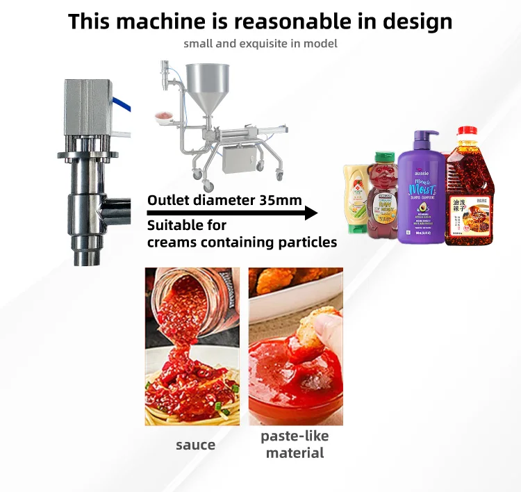 0-5000ml Movable Semi Automatic Piston Liquid Filler Machine With ...