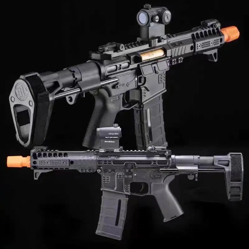 Nylon Slr Assault Rifle Metal Gear Electric Splatter Gel Ball Blaster ...