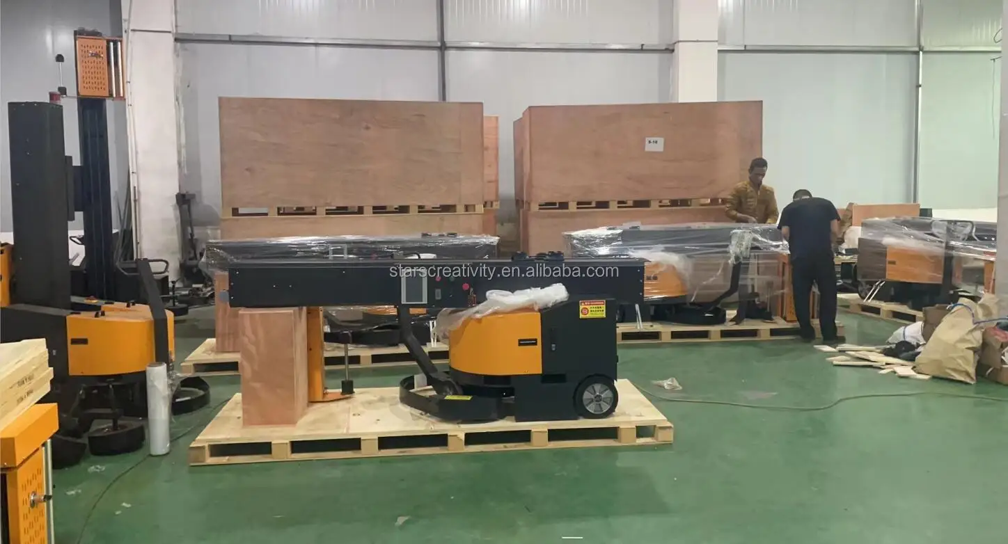 Automatic Robot Pallet Stretch Film Shrink Wrap Wrapper Packing ...
