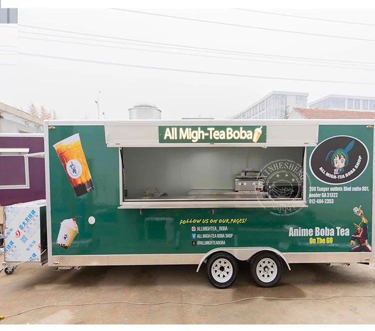 12ft Food Kiosk - Outdoor Concession Trailer with Full Kitchen
