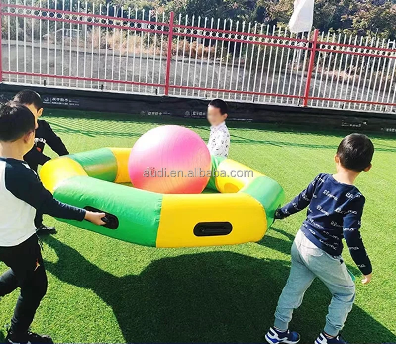 Interactive Inflatable Team Building Game Inflatable Ball Jumping Race ...