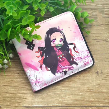 39 Style Cartoon Anime Kimetsu No Yaiba Short Leather Coin Purse Demon ...