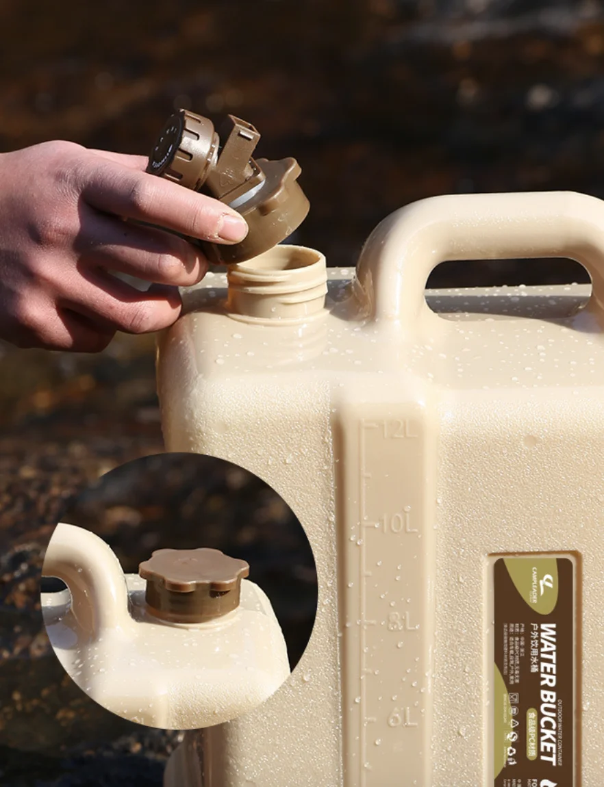 19L PE Water Tank Bucket - Ideal for Outdoor Hiking & Camping