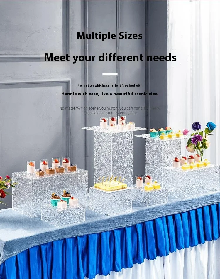 Custom Acrylic Buffet Stand Buffet Riser Wedding Acrylic Banquets ...
