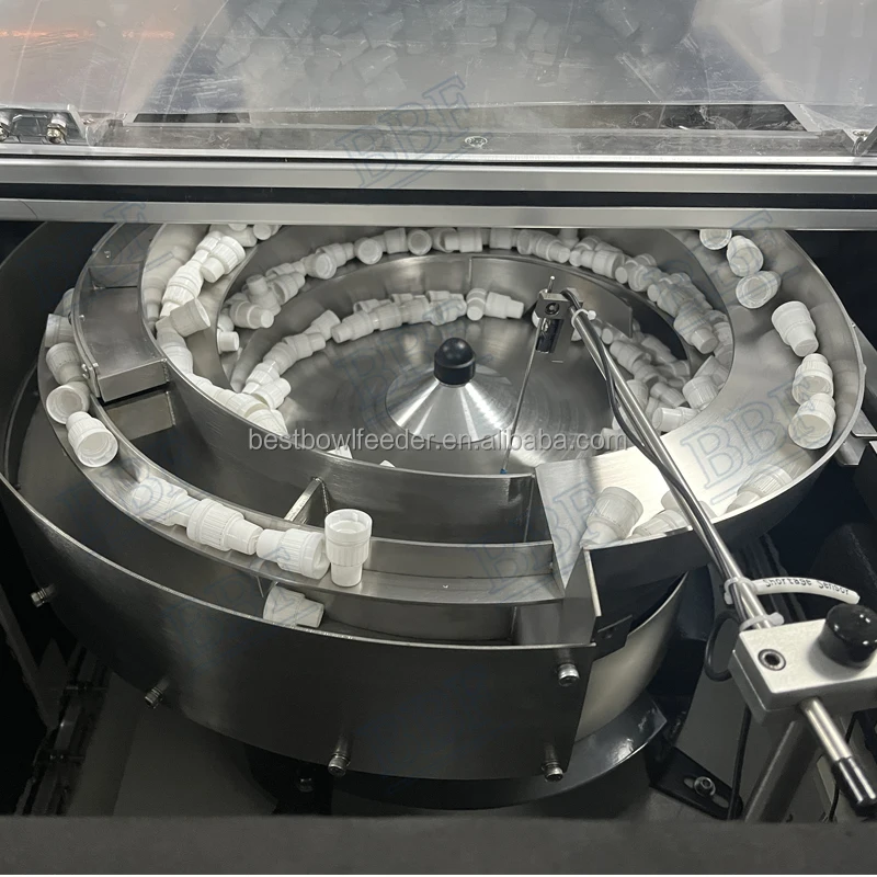 High Performance Vibratory Bowl Feeder for Caps Feeder Machine