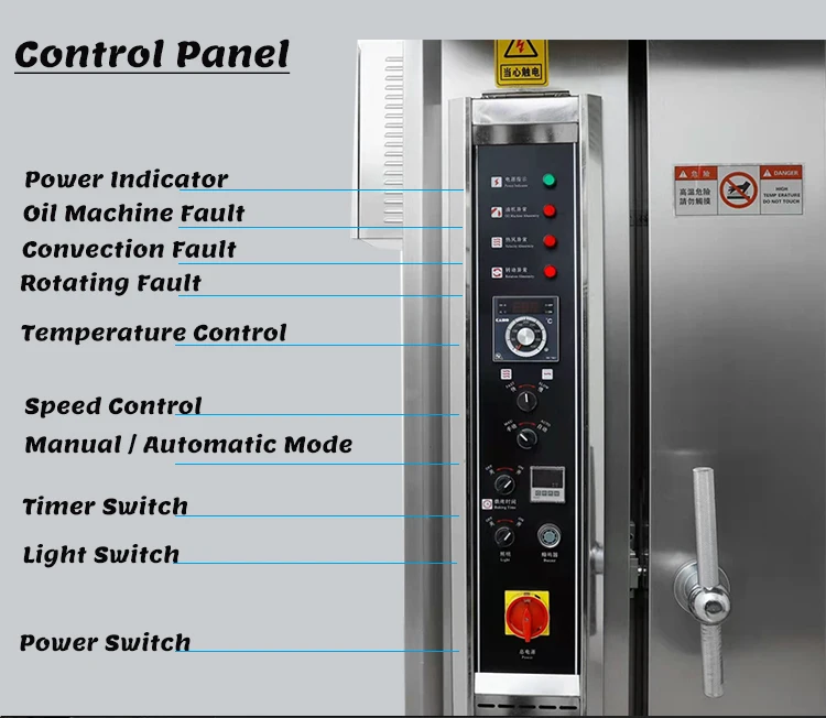 Top Rotating Convection Oven - 16 Tray for Professional Bakery