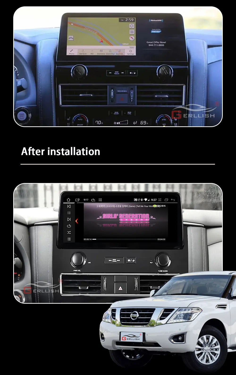 Android Radio for Nissan Armada Patrol Royale SL Y62 QX80 QX56 2010 ...