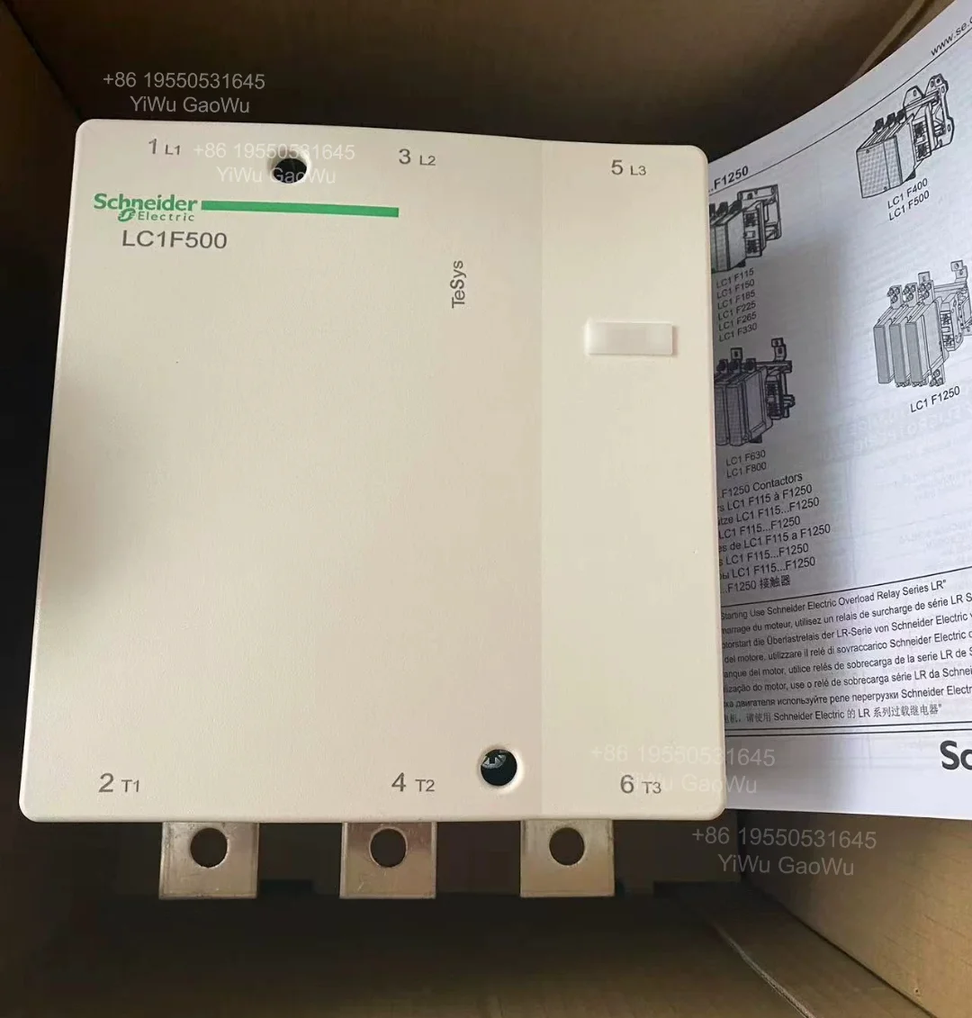 Original Contactor Body LC1F500 , TeSys F,3P(3NO), AC-3,