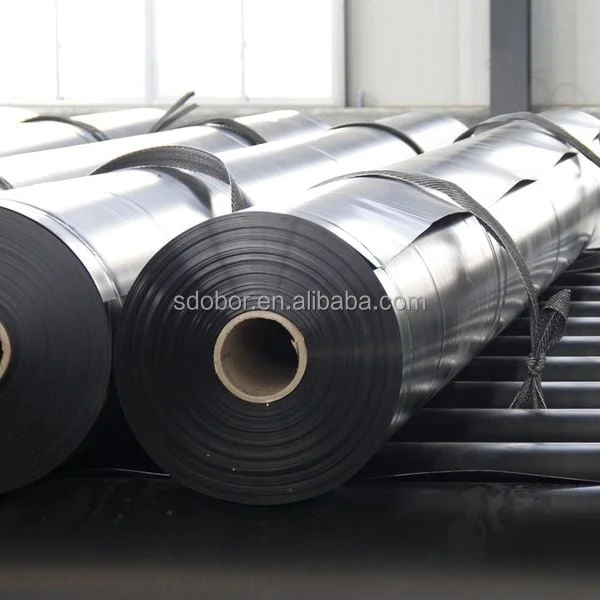 Geomembrane Plastic Water Dam Reinforced Polyethylene Pond Liner Geomembrane Hdpe Liner Roll ...