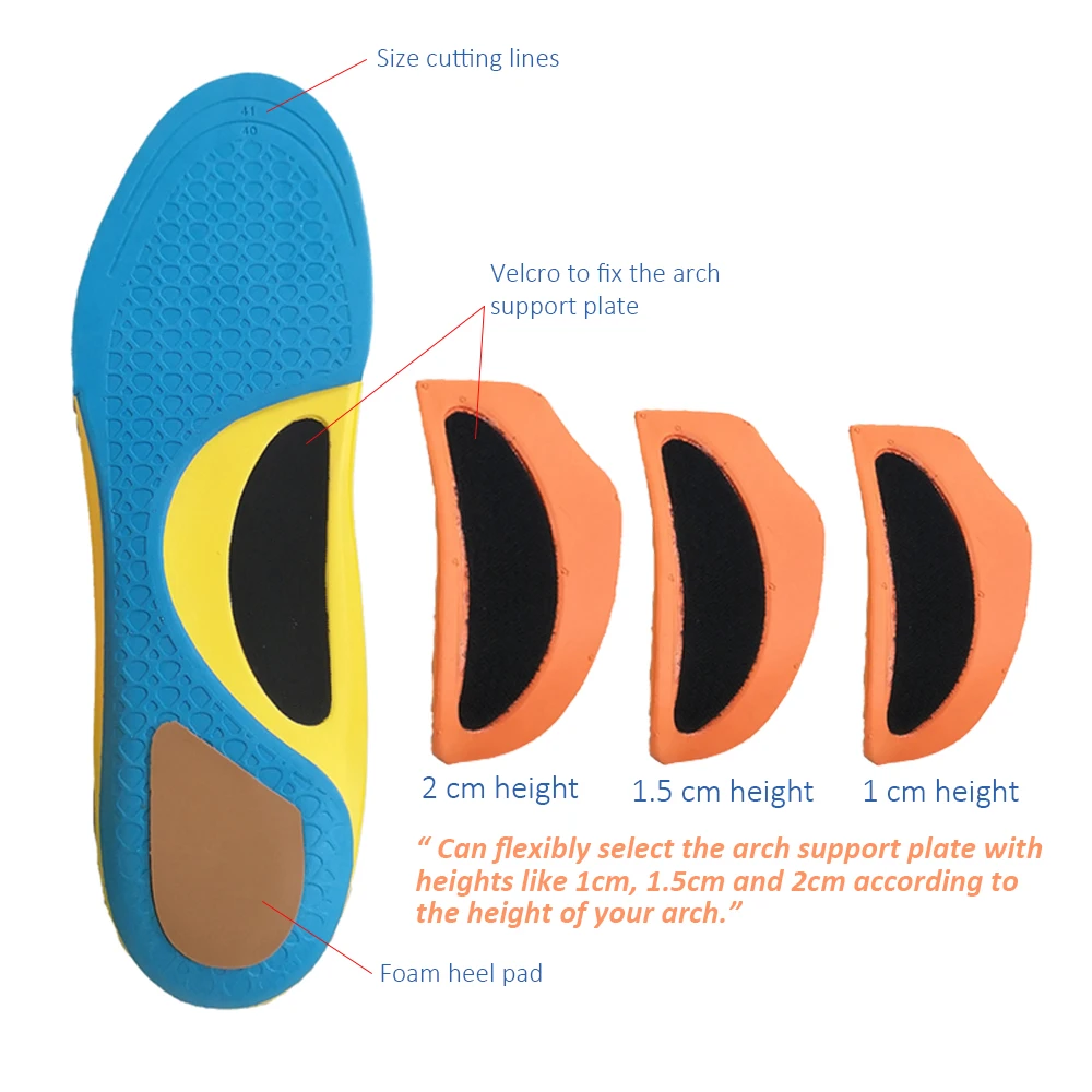 Free Sample Eva Adjustment Foot Sport Full Length Gel Insole