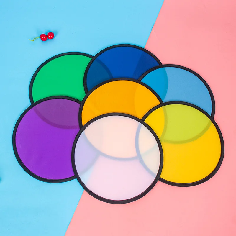 Foldable Nylon Hand Fan Promotional Foldable Flying Disc/fan ...