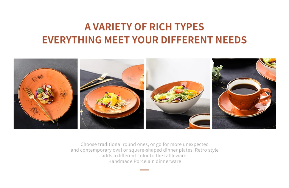 PITO Horeca Custom Restaurant Dining Plate Dishes Ceramic