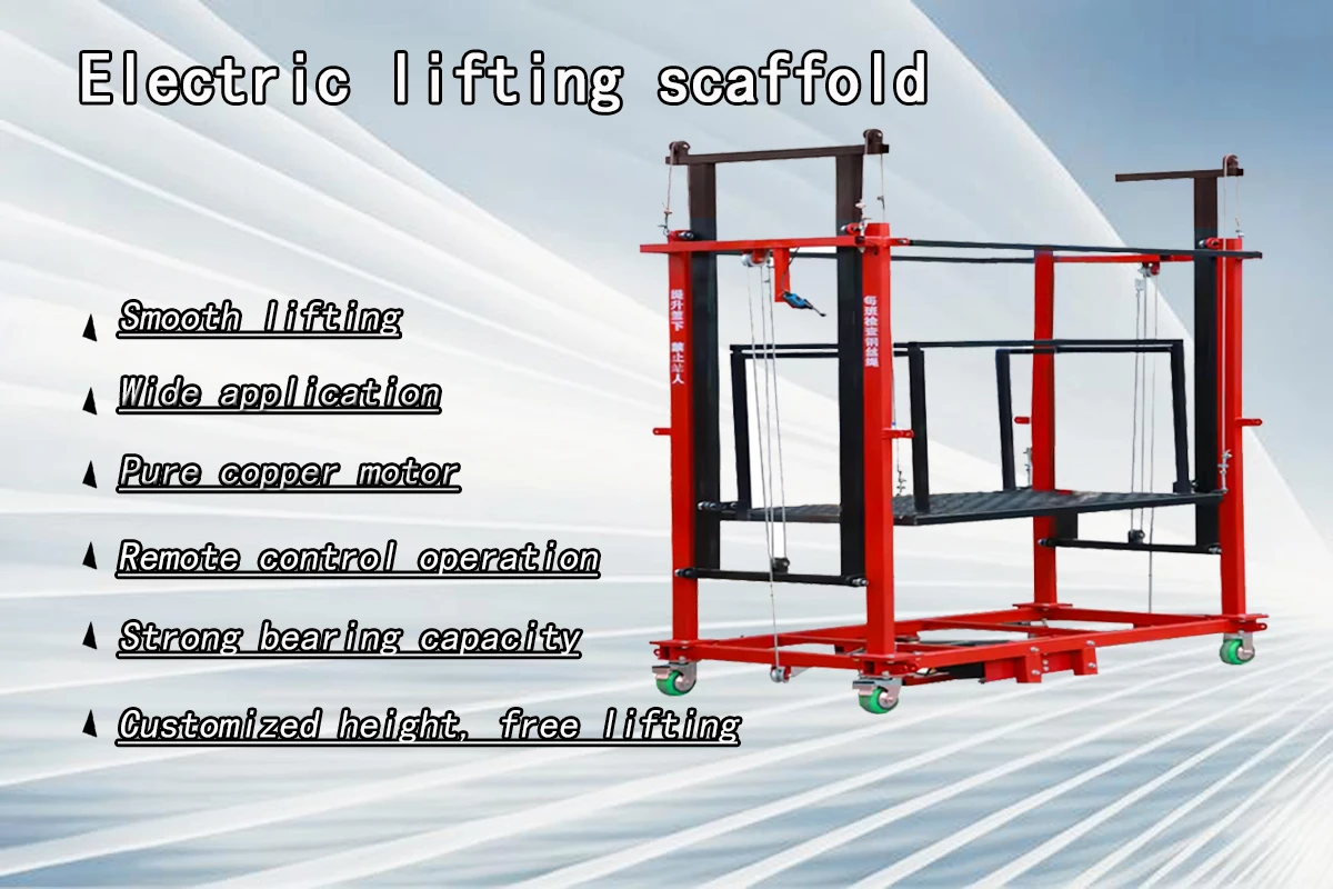 500KG Portable Mobile Electric Scaffold Small Elevator for Lifting ...
