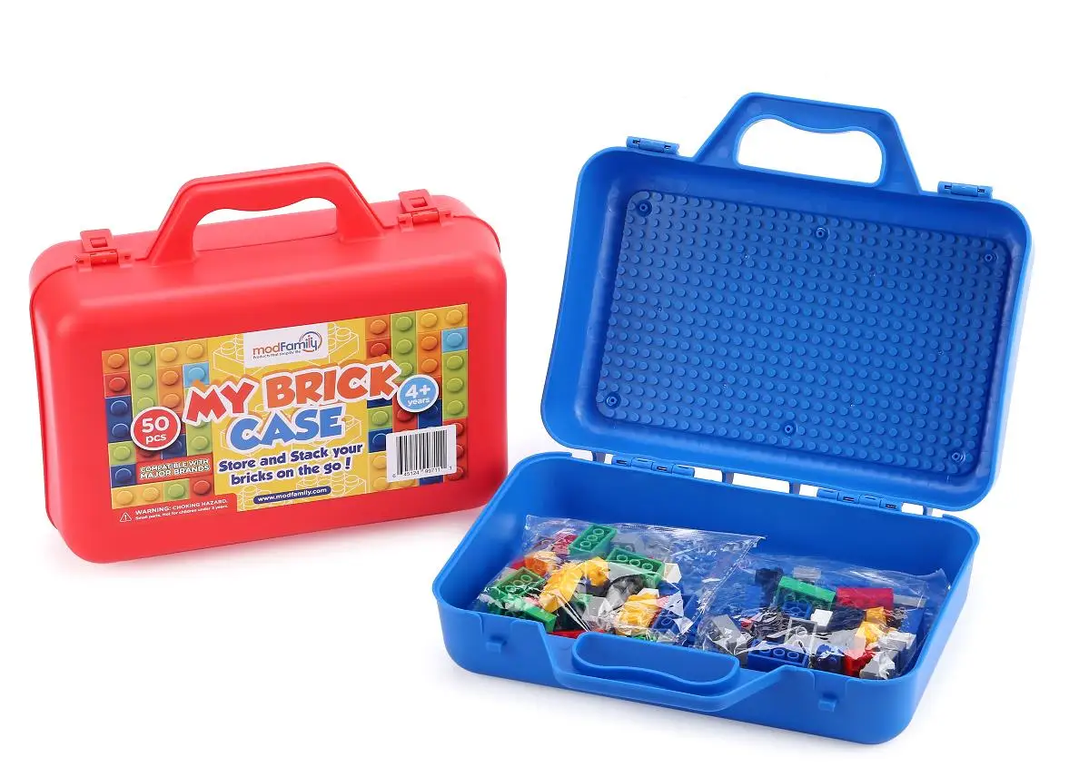 Lego Container Box With Building Blocks Plastic Toys Storage Organizer ...