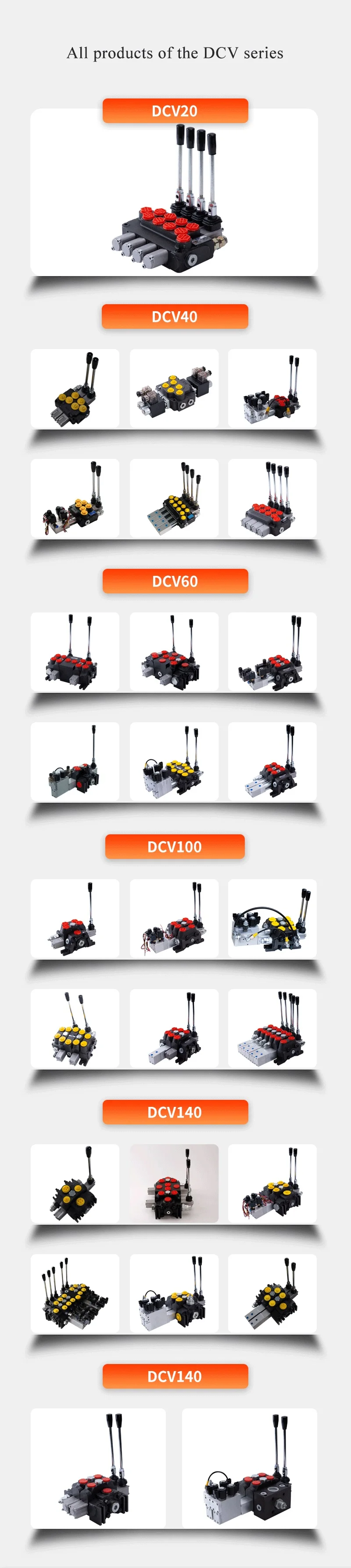 Manual Sectional Spool Hydraulic Valve DCV Series Spool Hydraulic ...