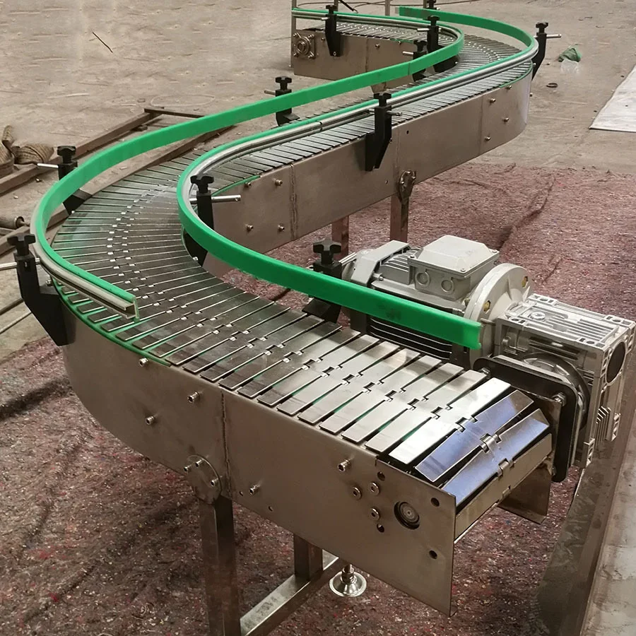 Slat Top Chain Conveyor Machine Turning Conveyor Machine Belt Conveyor ...