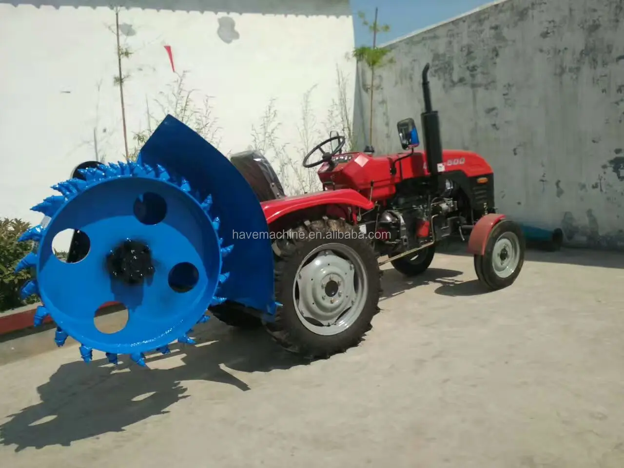 Max Depth 1.5m Farm Trencher With Chain Saw Ditching Trenching Machine ...