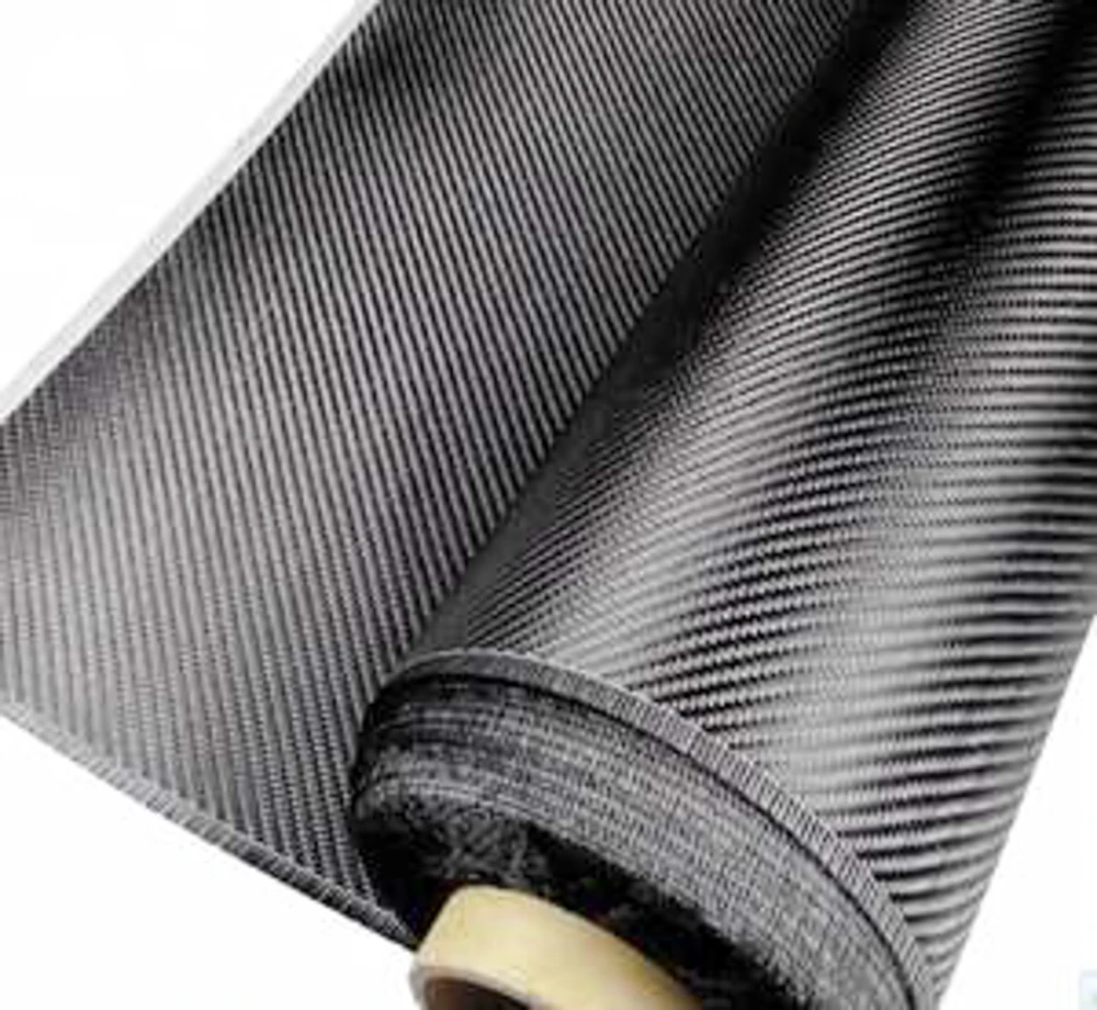 Carbon Fiber 3k 6k 12k Black Twill Weave Fabric for Industry