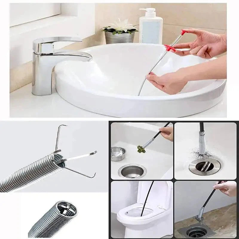 Grabber Claw Pick up Reacher Drain Clog Remove Tool Sewer Dredger ...