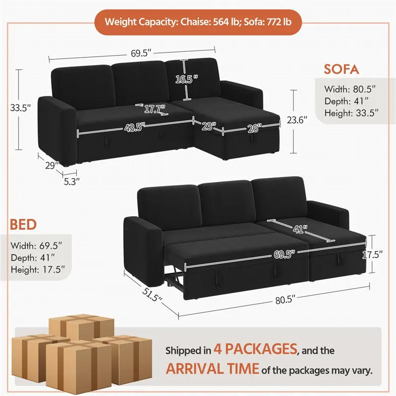 Modern Simple Remote Control Sofa Bed Living Room Furniture Electric ...