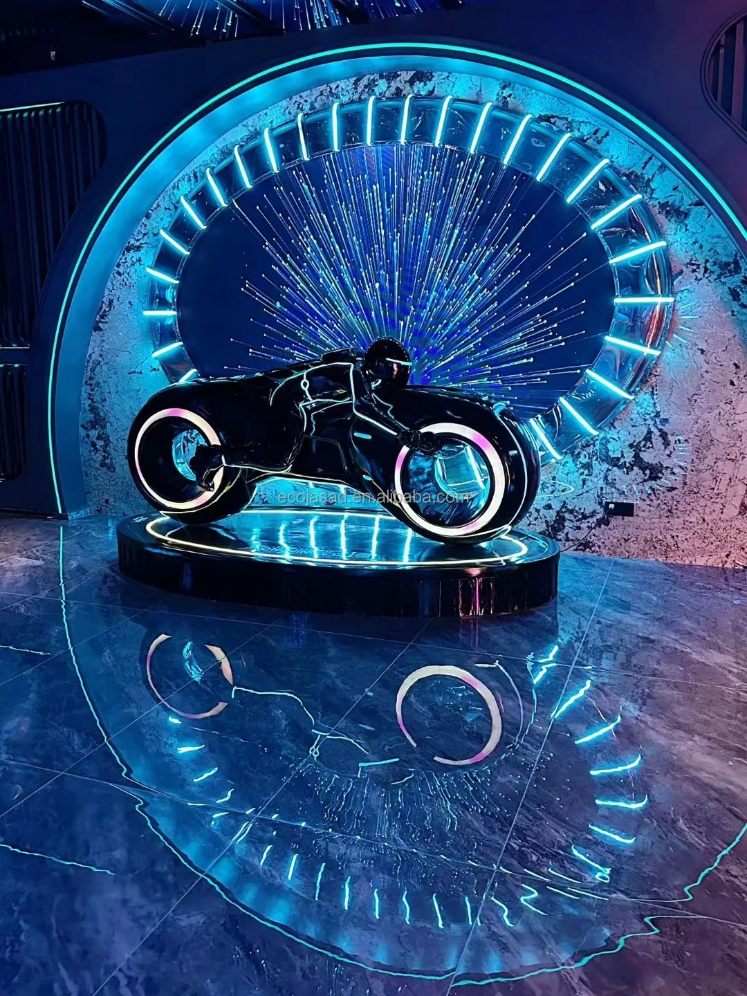 Ktv bar Livehouse Tavern Restaurant Luminous Motorcycle Sculpture ...