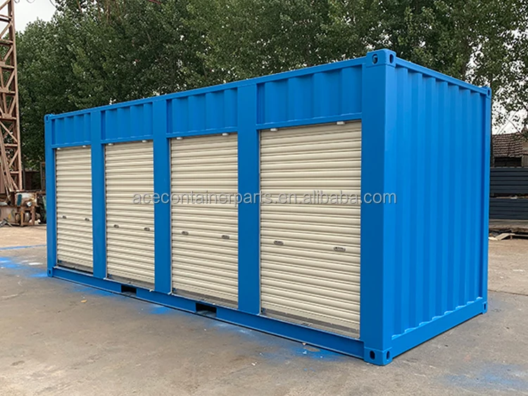 Movable And Shipping 20ft Multi Side Roller Shutter Door Storage ...