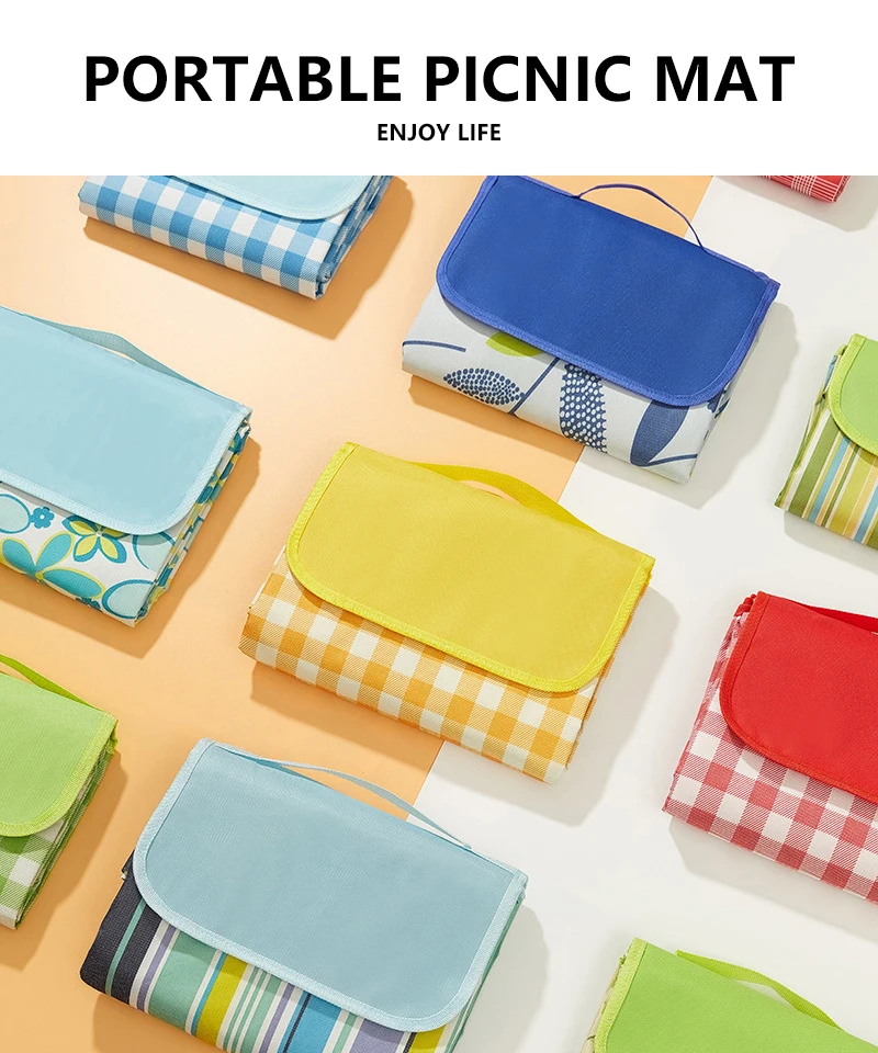 Custom Picnics Mat Large Thick Roll Up Padded Outside Foldable ...