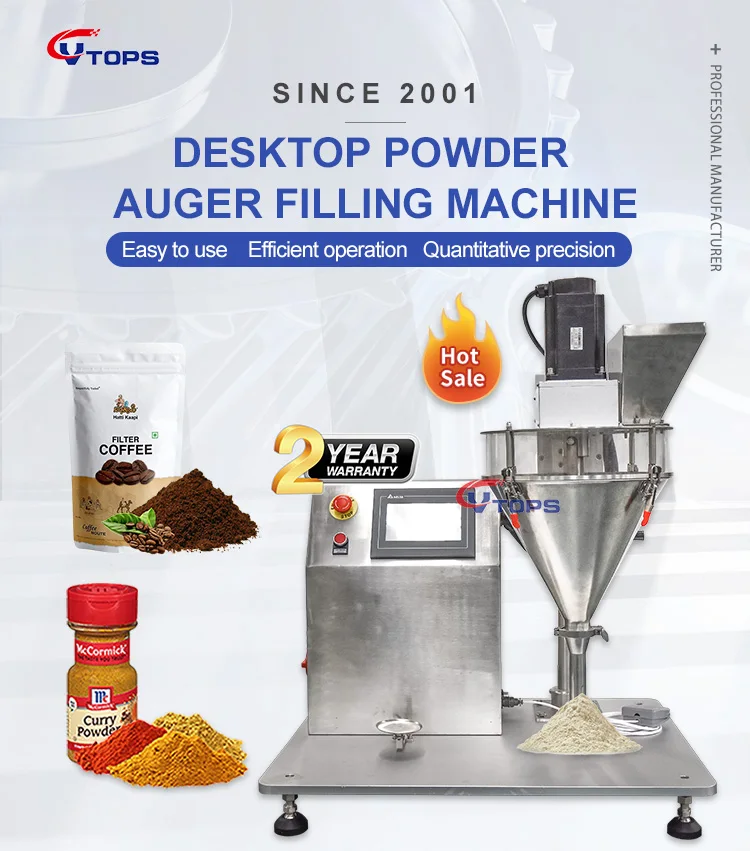 1 - 500g Desktop Dry Powder Weighing Filling Machine Dispenser Spiral ...