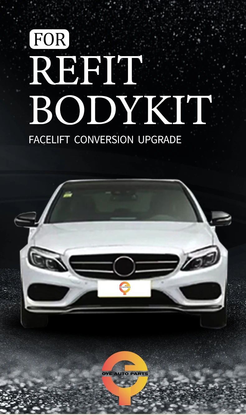 Auto Parts Conversion Kit Mercedes C Classe AMG W205 C63 Body Kit for ...