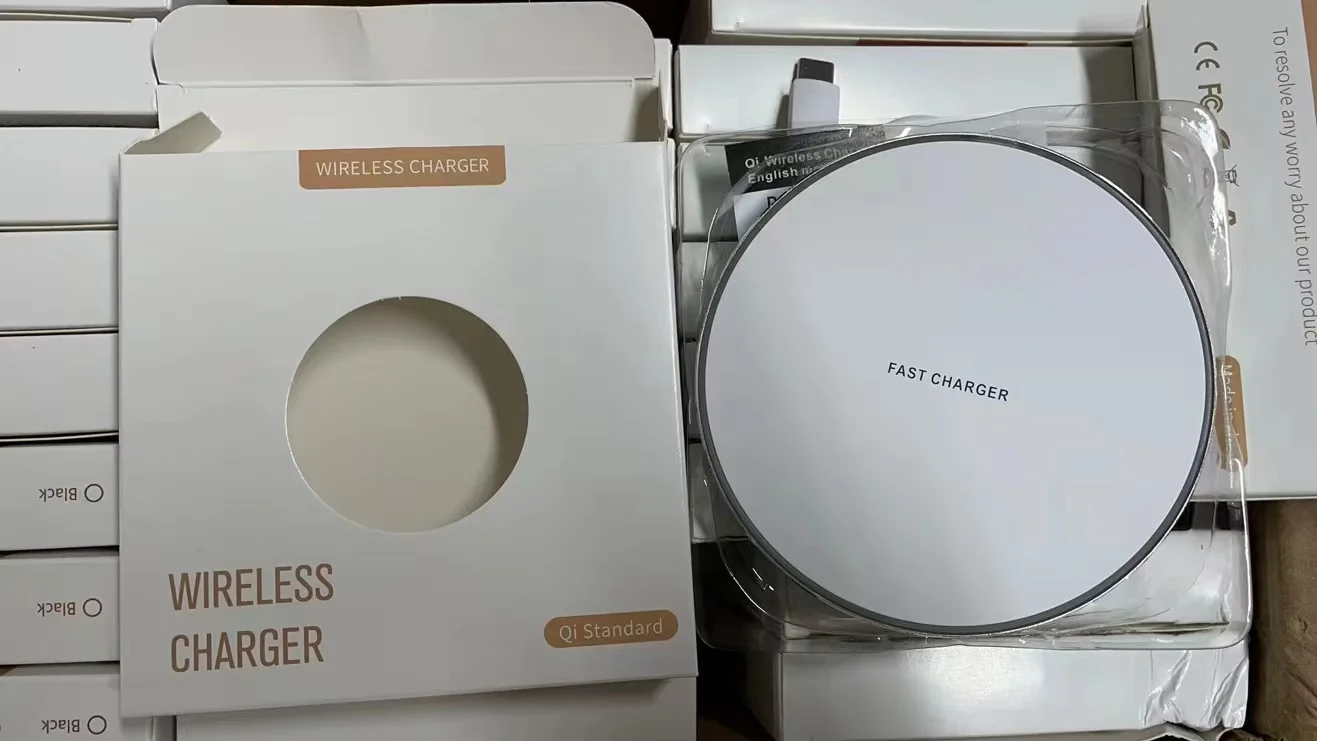 Logo Custom Round Portable Light Usb Charging Port Phone Magnetic 10w ...