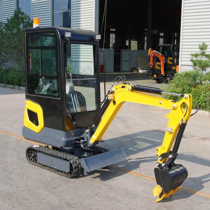 China Manufacture Mini Excavator 1.2 Ton Fully Hydraulic Rubber Crawler ...