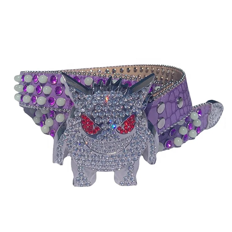 Custom Rhinestone Belt Buckle - Yogoo Metal Logo Design