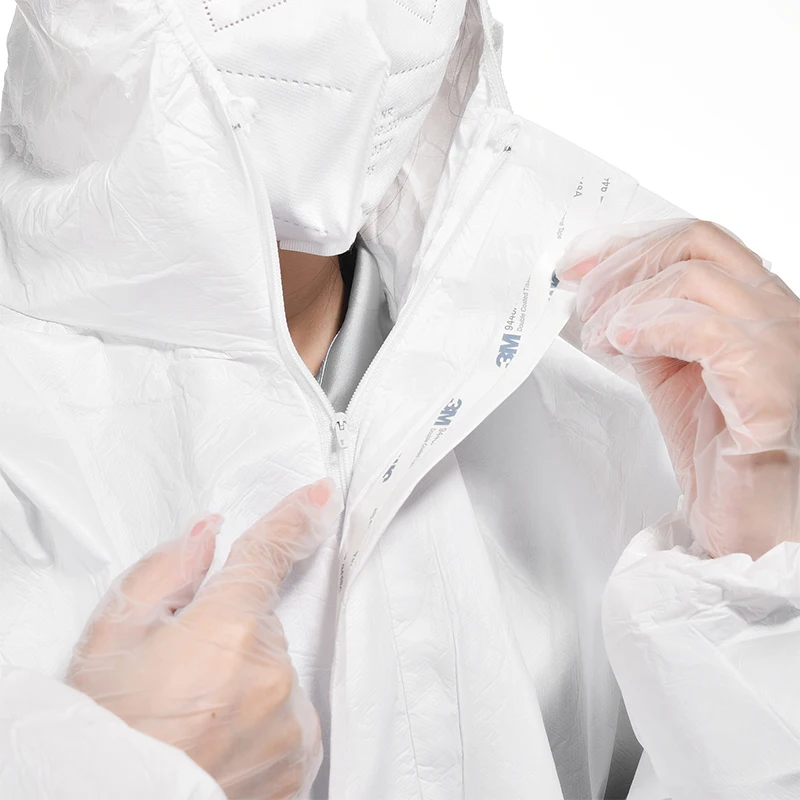 Cheap Dupont Fabric Hazmat Suit Sms Ppe Microporous Anti-static ...
