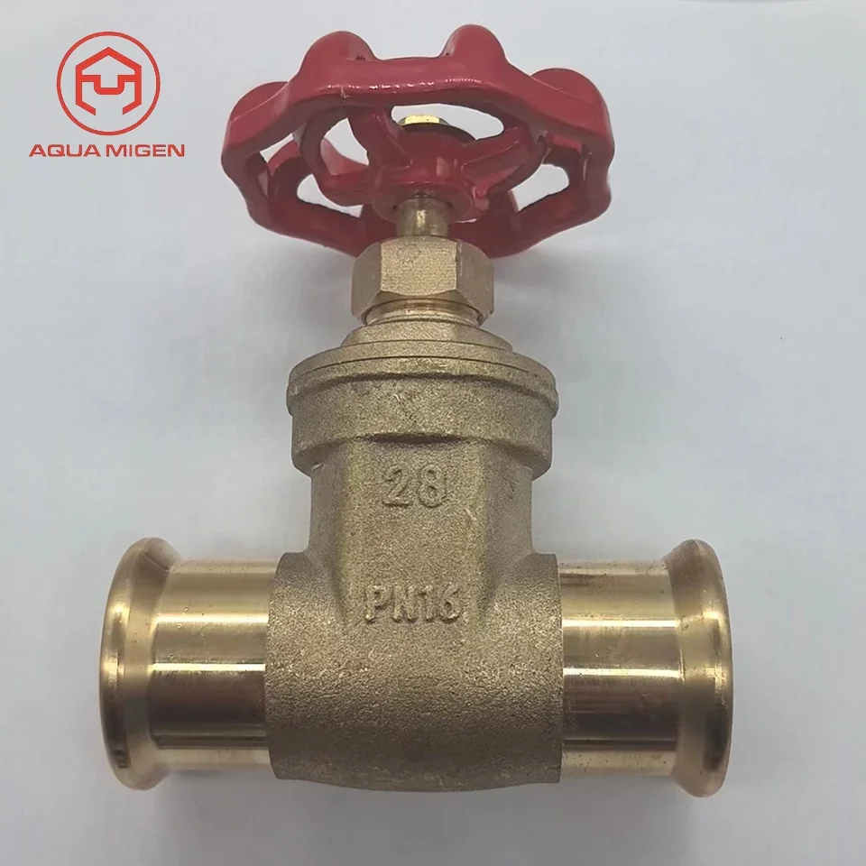 200 Psi Wog 1" Heavy Pattern Brass Gate Valve With Swt X Swt Solder End ...