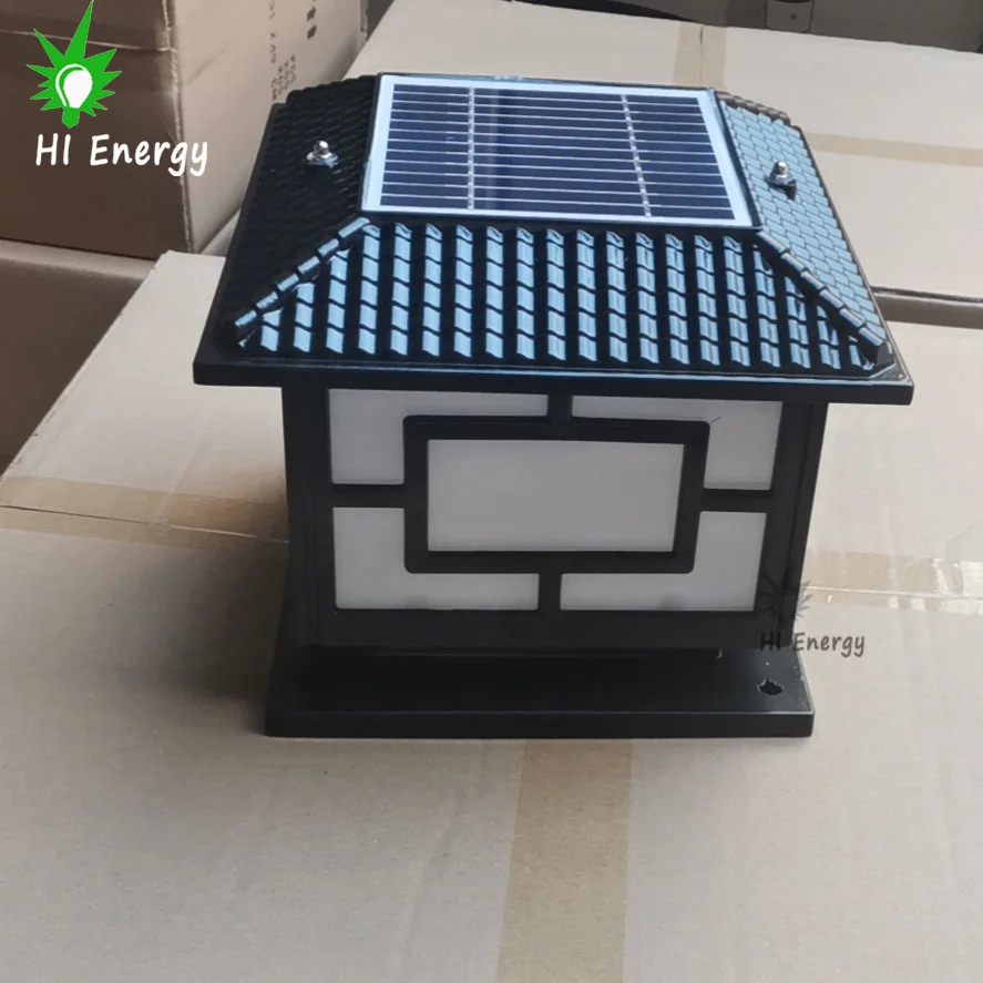 Hienergy Led Solar Column Headlight Solar Powered Pillar Lamp Chinese ...