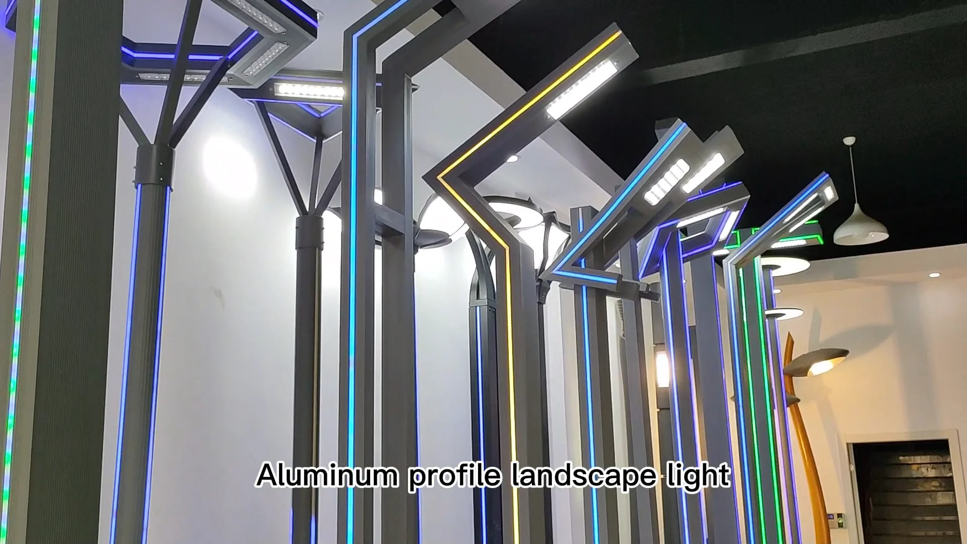 Led Pole Light Aluminum Profile Integrated Solar Street Light Villa ...