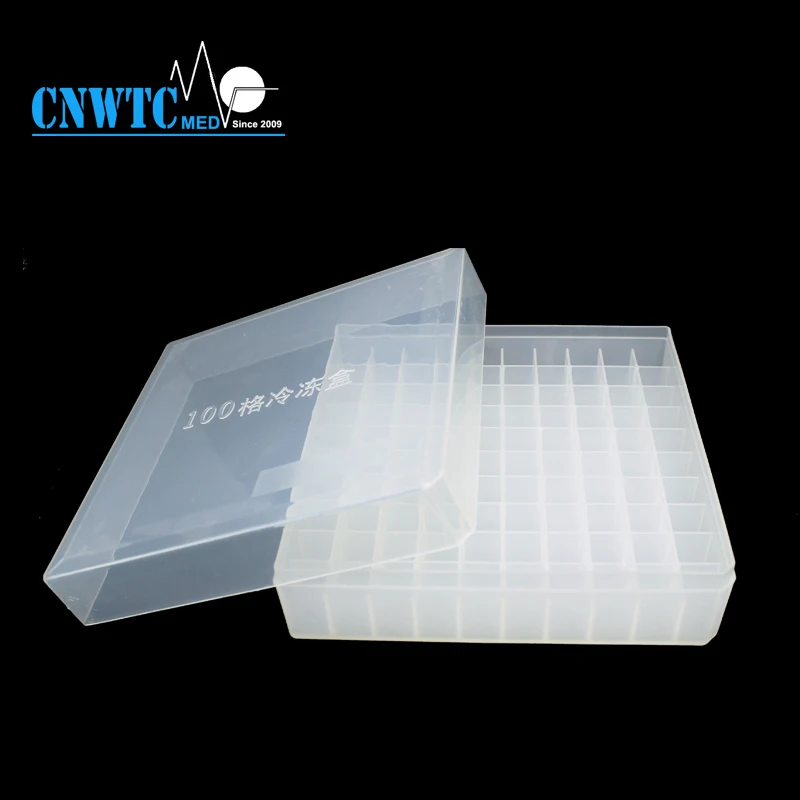 100 Holes 1.8 2ml Floating Cryotube Rack Plastic Cryotube Box Freezing ...