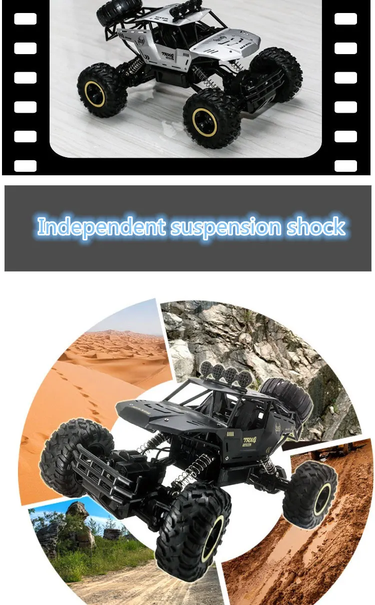 Climbing Car 4wd Remote Control Crawler 2.4g Radio Remote Control ...