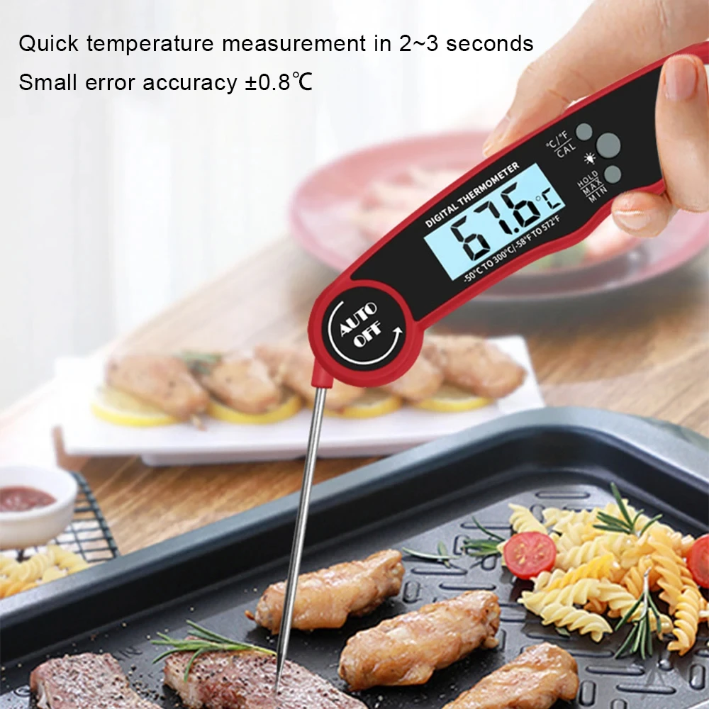 Oil Thermometer Needle Food Thermometer Instant Reading Meat ...