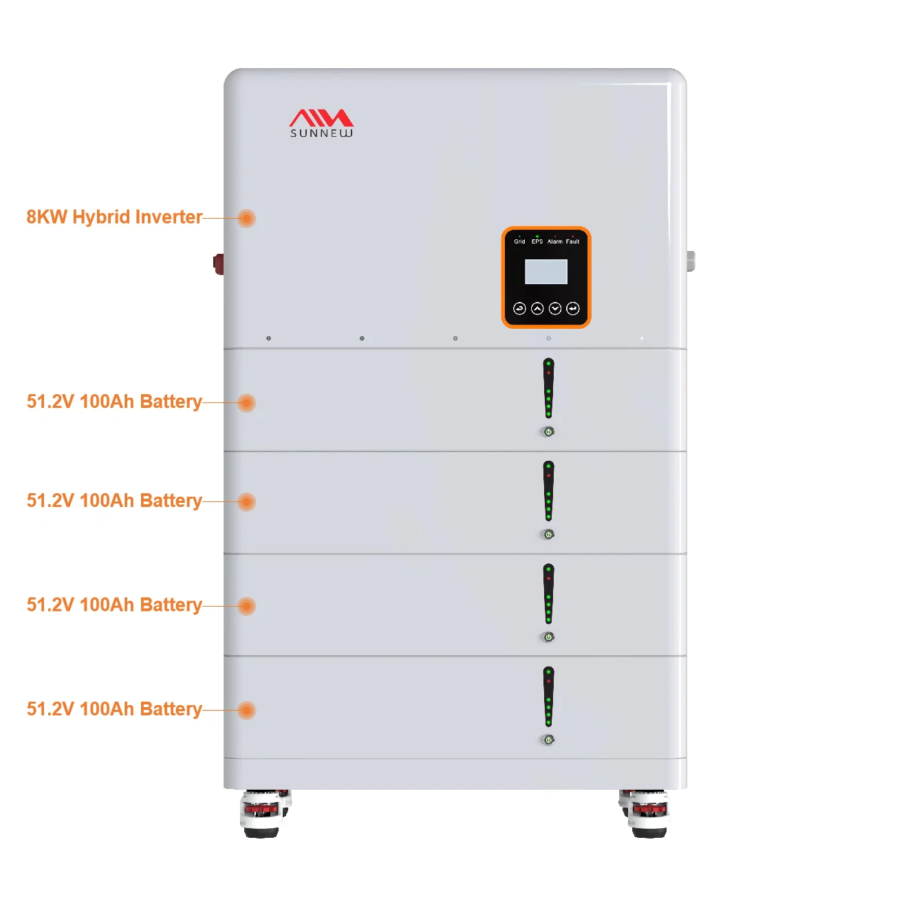 Home 48v 8kw 12kw 20kw Ess All In 1 Solor Energy Storage System Battery ...