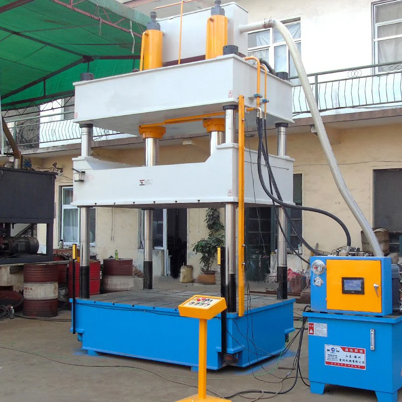 315 Tons Three Beams And Four Columns Hydraulic Deep Drawing Press Machine Gear Core Component ...