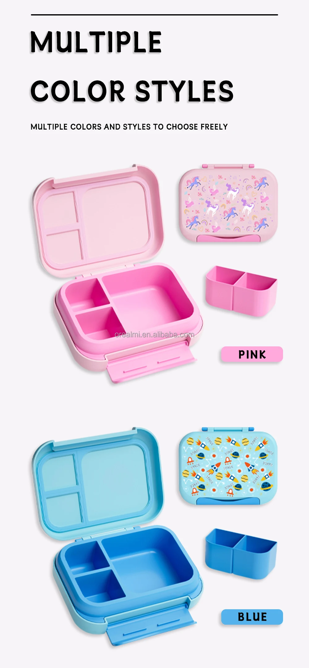 Wholesale Customized Leak-Proof School Kids Lunch Box Set